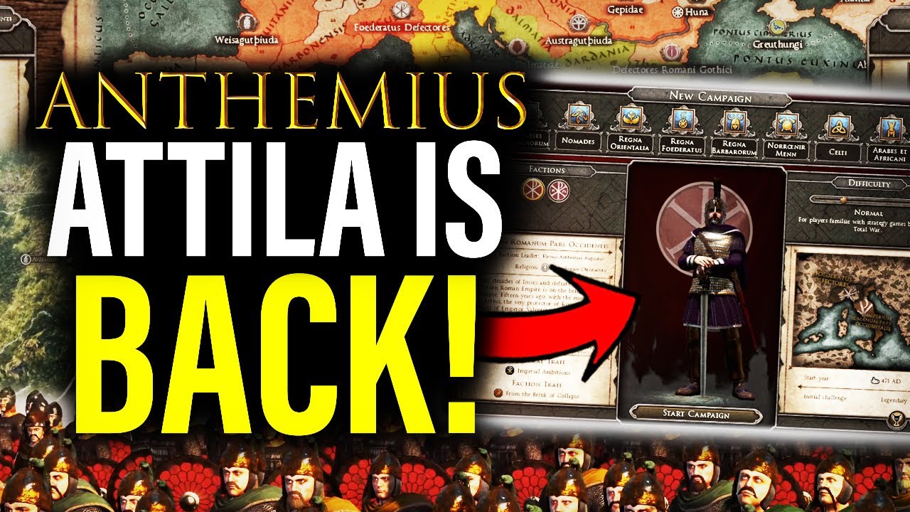 AGE OF ANTHEMIUS: HUGE New Mod For Total War Attila IS HERE! - YouTube