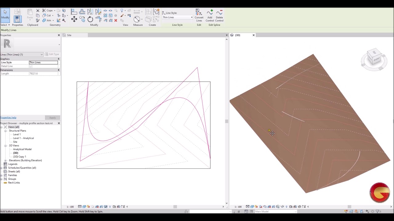 Kerb to Topography using Linework within Revit - YouTube