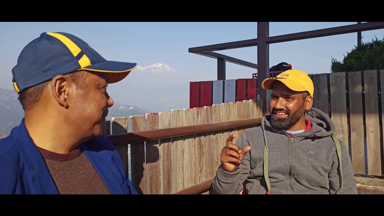 Writer Tirtha Gurung and Ganesh Paudel discussing Apa Karpa (book ...