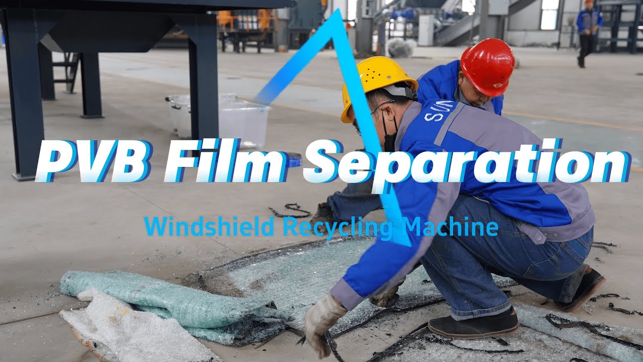 Windshield Recycling Machine | PVB Film Separation - YouTube
