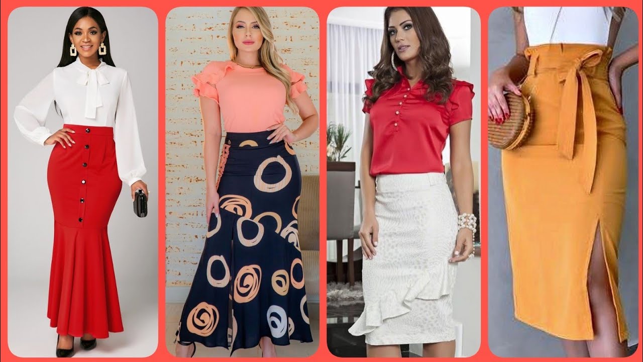 gorgeous 💞beautiful skirt design ideas - midi high waist skirt's ideas ...
