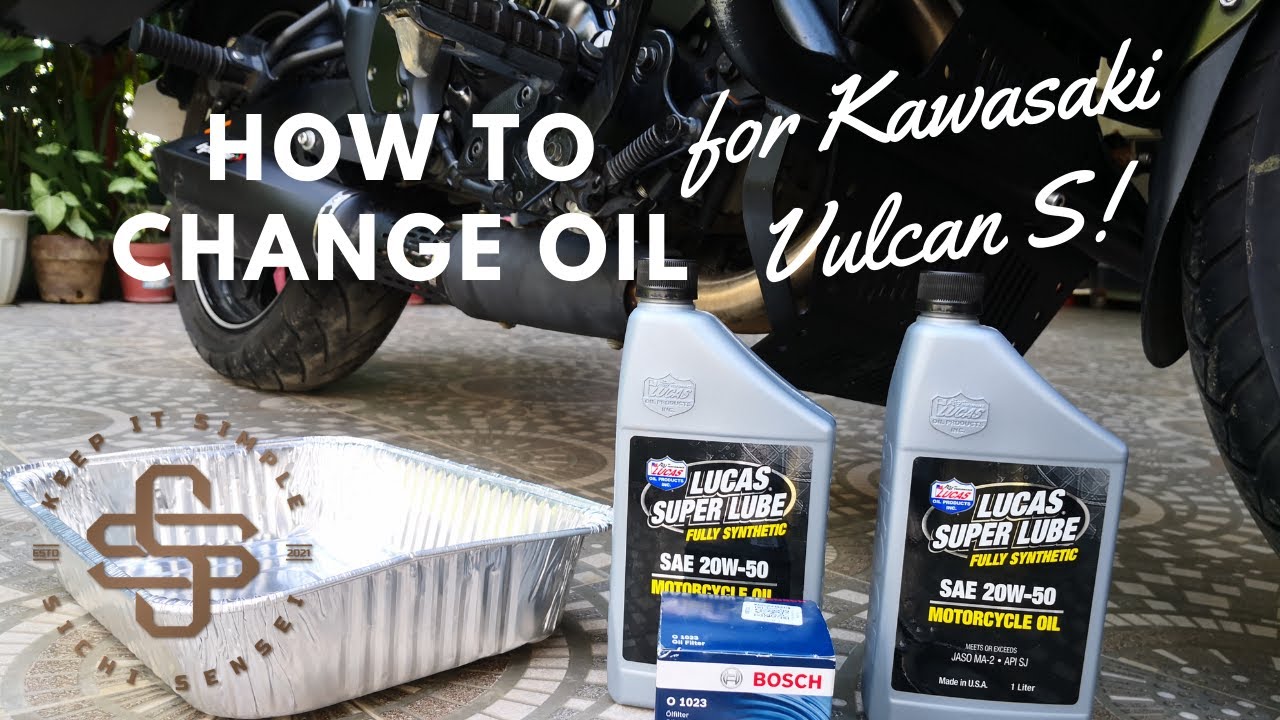 How to Change Oil for Kawasaki Vulcan S - YouTube