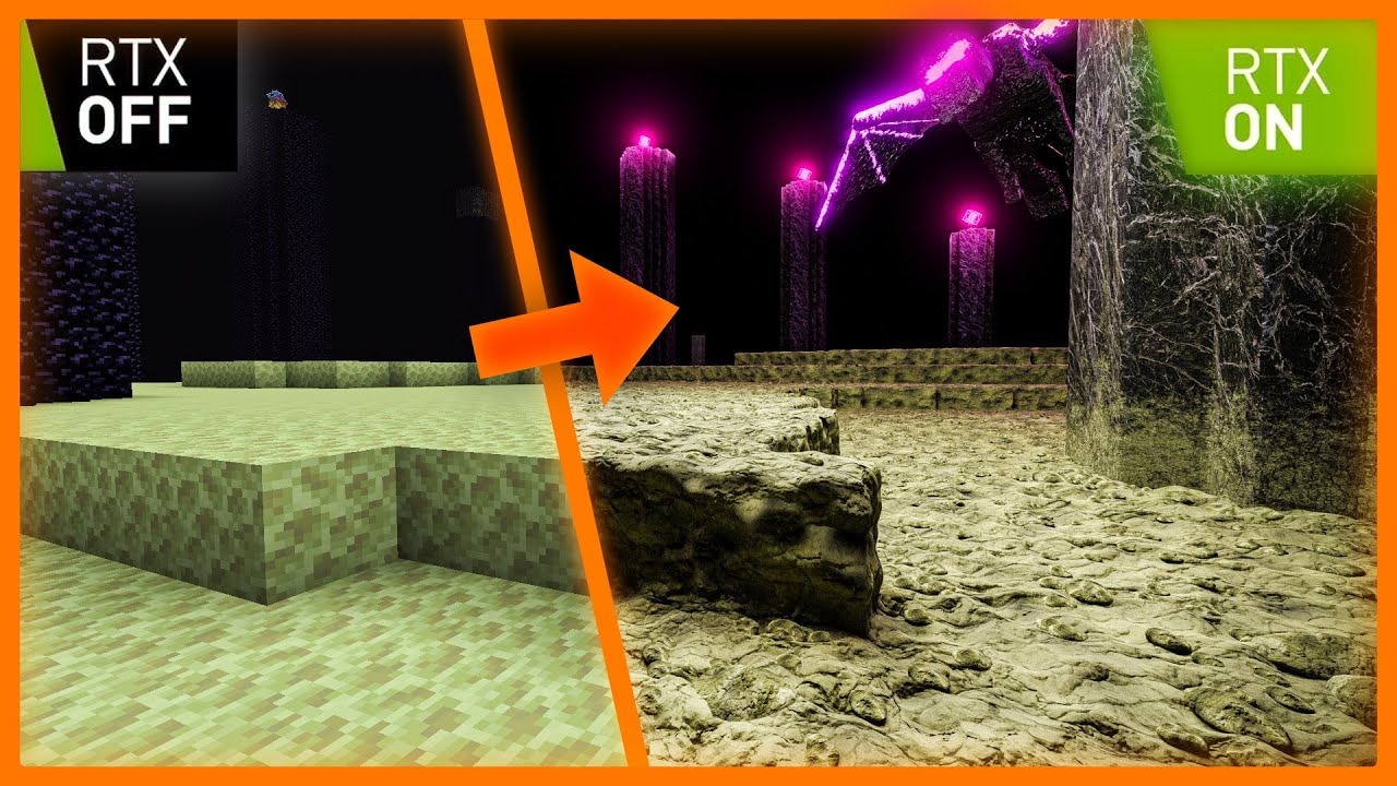 Minecraft End, But RTX is on! - YouTube