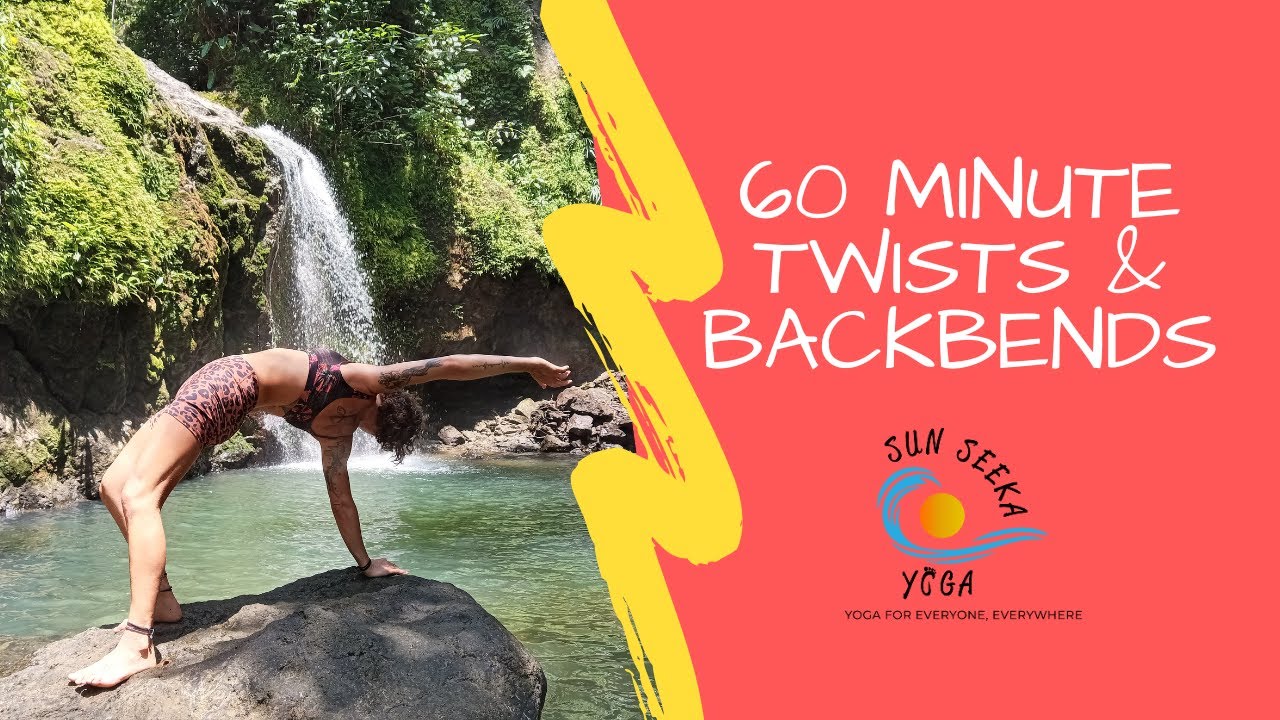 60min power yoga | twists and backbends | level 2-3 - YouTube