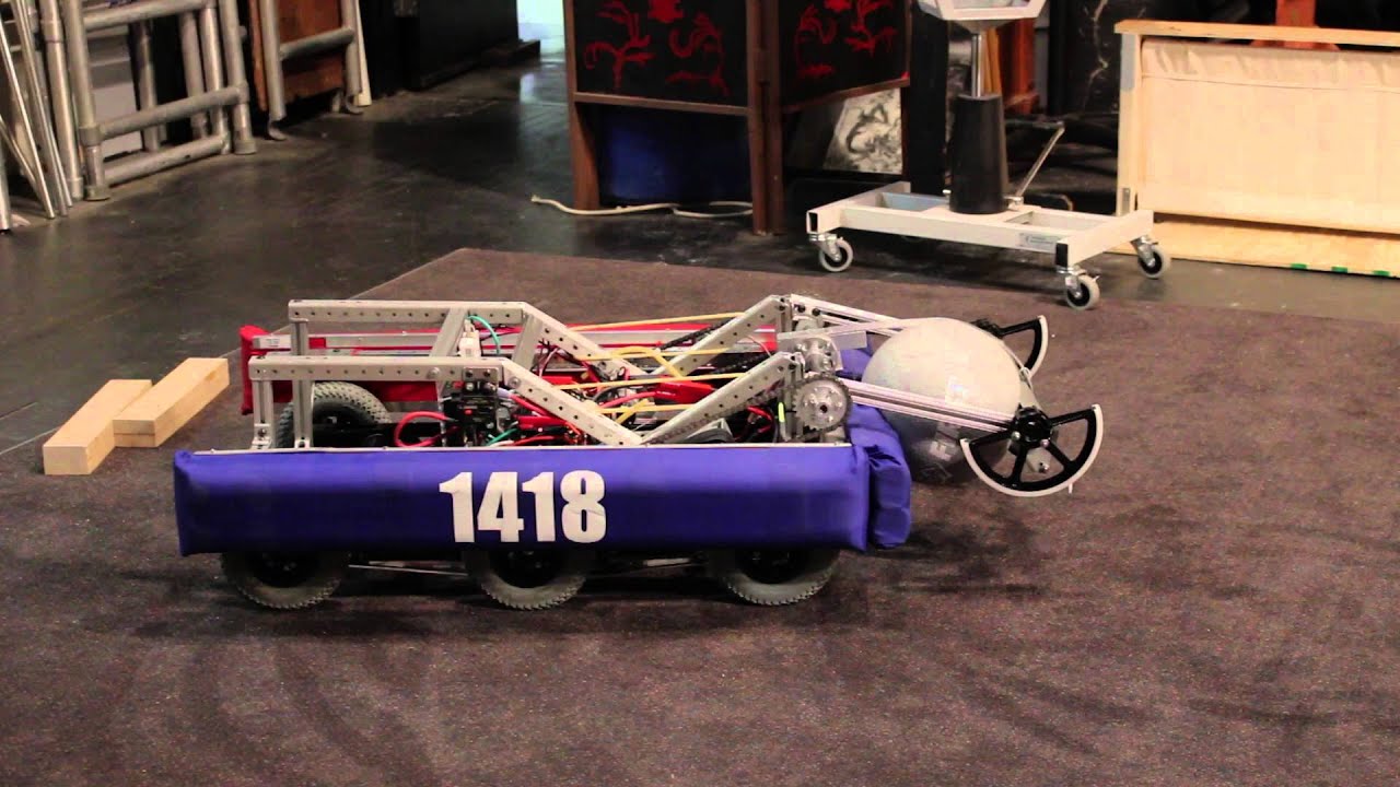 FRC 2016 :: Team 1418 :: Weasel-Bot Preview #2 (The Winch) - YouTube