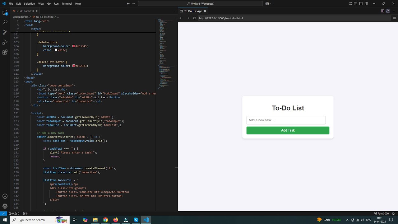 Create a To-Do List App with HTML, CSS, and JavaScript | Step-by-Step ...