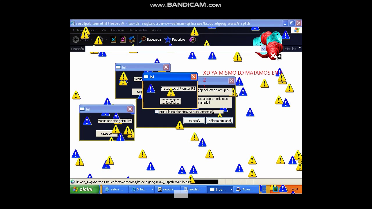 MEMZ TROJAN en windows XP - YouTube