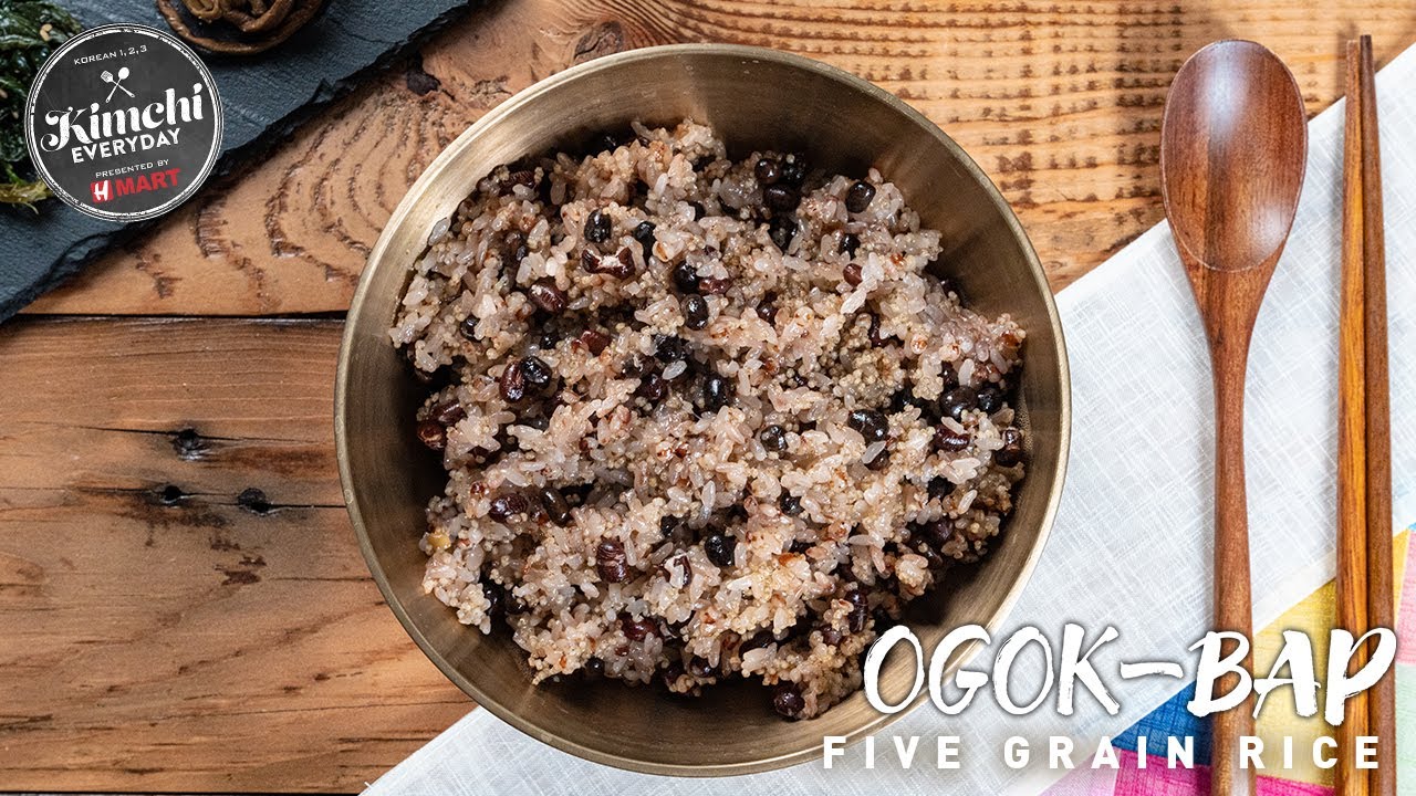 Ogok-bap (Korean Five Grain Rice) / 정월 대보름 오곡밥 / How to celebrate ...