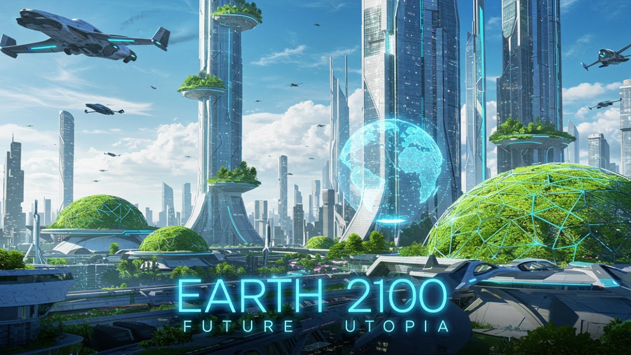 Earth 2100: AI's Vision of a Green Utopian Megacity | 4K Cinematic ...