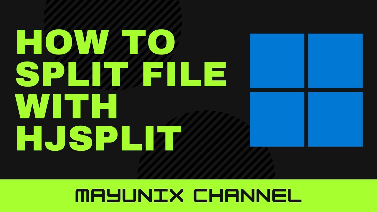 How to Split File with HJSplit - YouTube