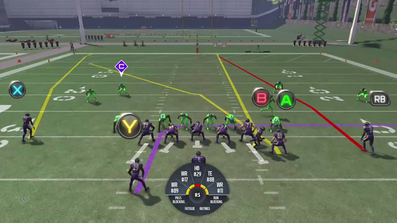 Madden NFL 17 Pass Protection - YouTube