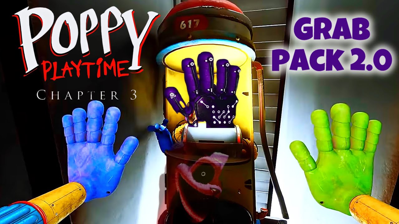 Poppy playtime chapter 3 gameplay : Update grab pack 2.0 ( Gameplay 1 ...