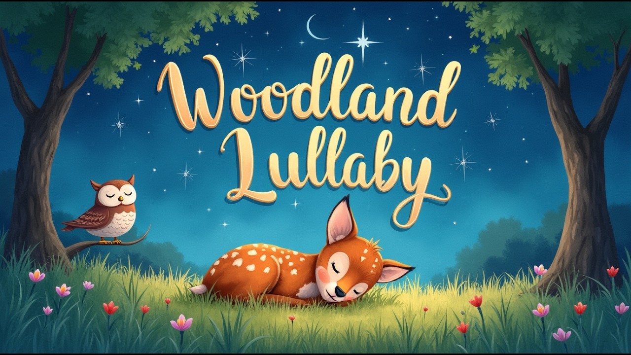 Woodland Lullaby - Gentle Music & Sleeping Baby Animals for Bedtime ...