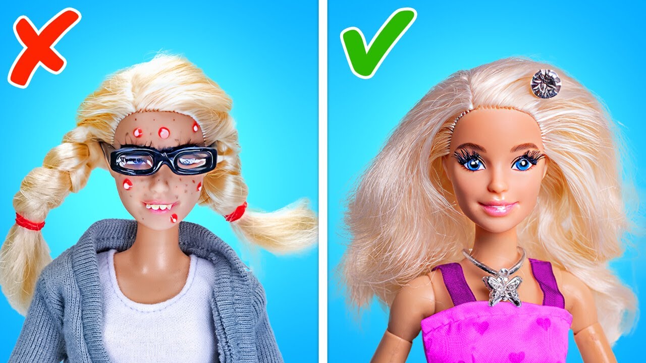 Luxury Doll Makeover! DIY Doll's Beauty Salon - YouTube