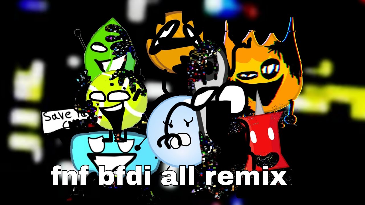 fnf pibby bfdi all remix (B-Side - YouTube