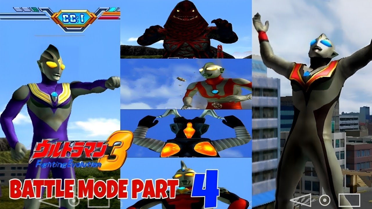 Ultraman FE3 - Battle Mode PART 4 - ULTRAMAN TIGA (SKYTYPE) # ...