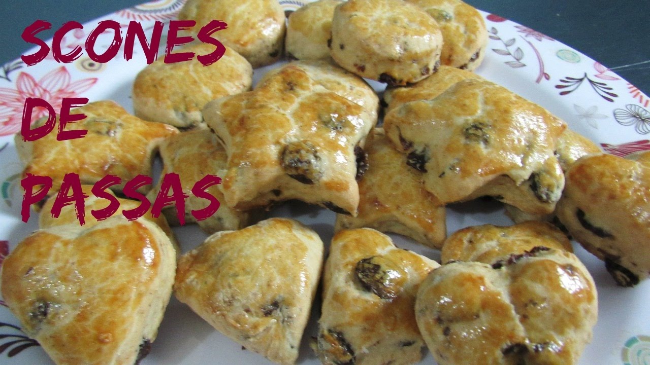 SCONES DE PASSAS - YouTube