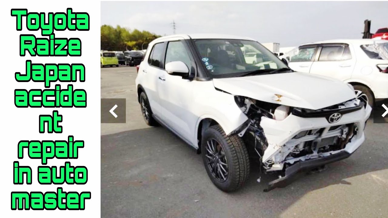 Awesome process Toyota raize Japan accident repair in auto master - YouTube