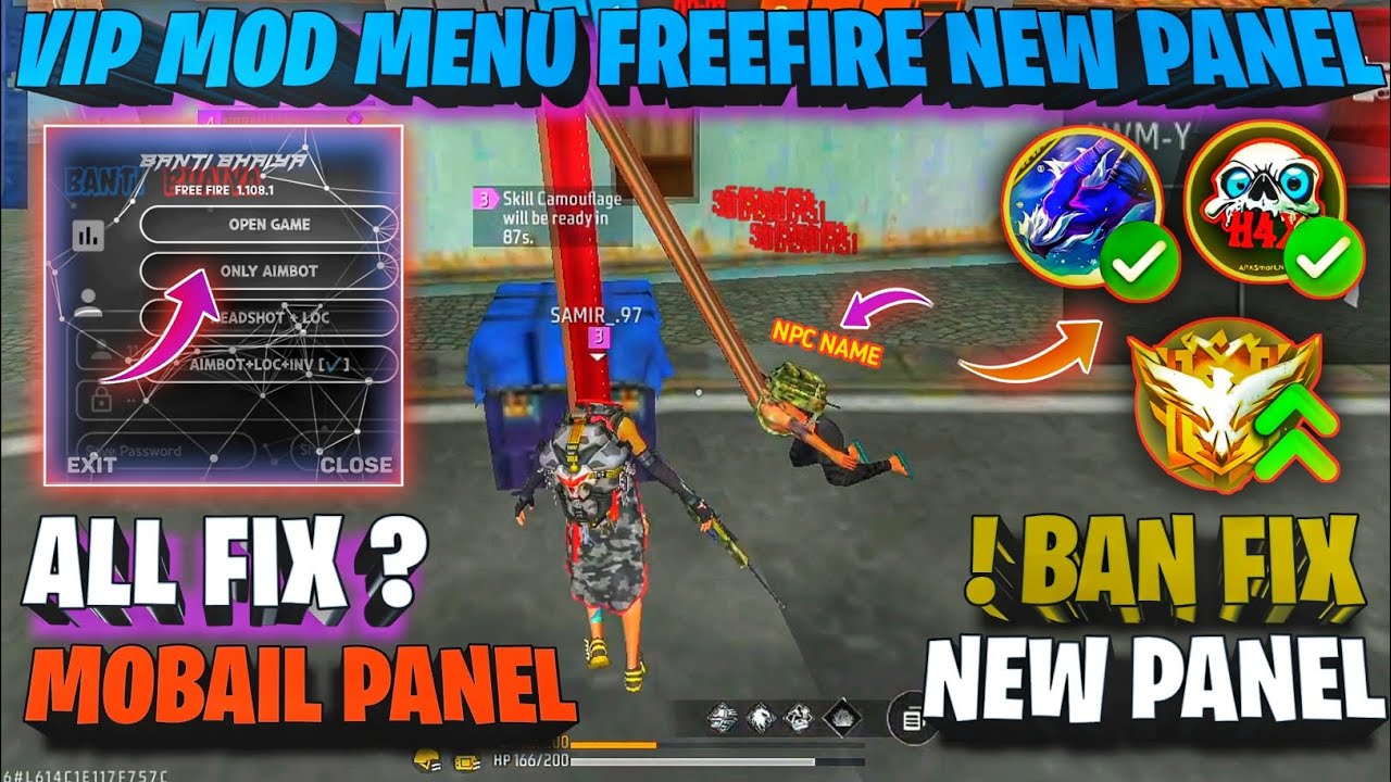 Antiban FF Panel🔥Free Fire Injector🔥Ob48 Free Fire Hack😈FF panel Hack ...