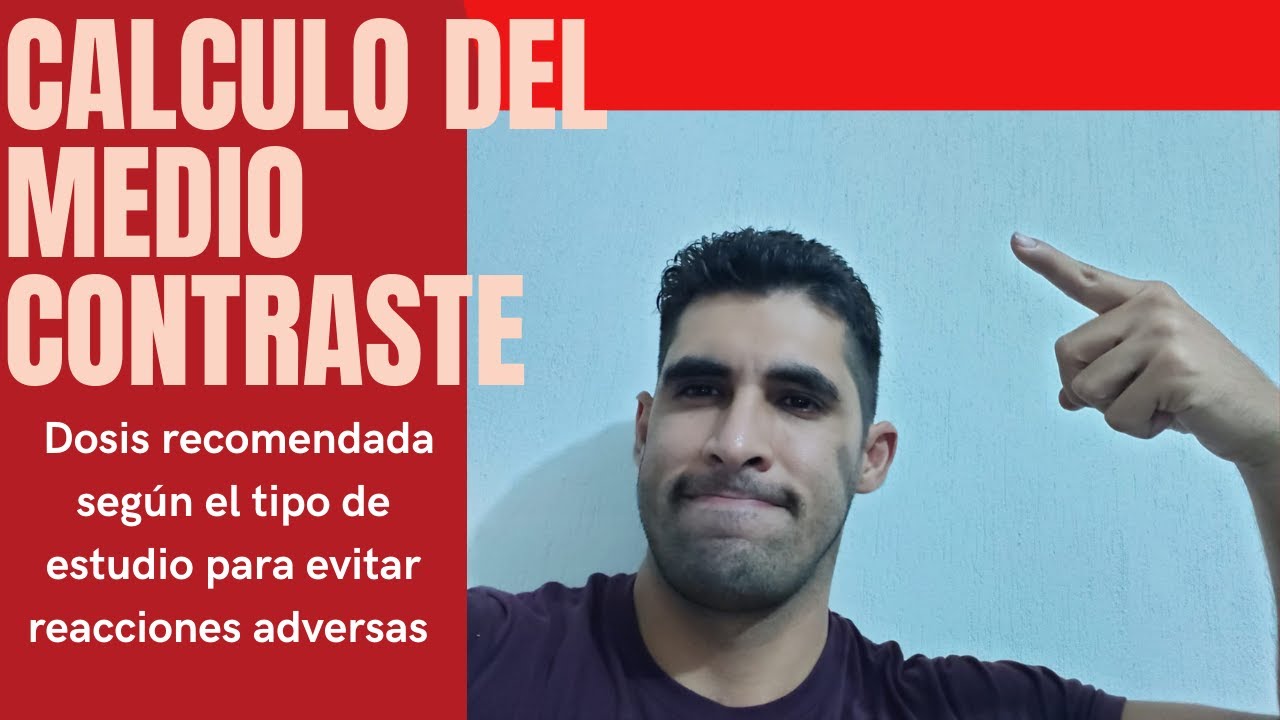 Medio de contraste yodado intravenoso en tomografía, calculo de dosis ...