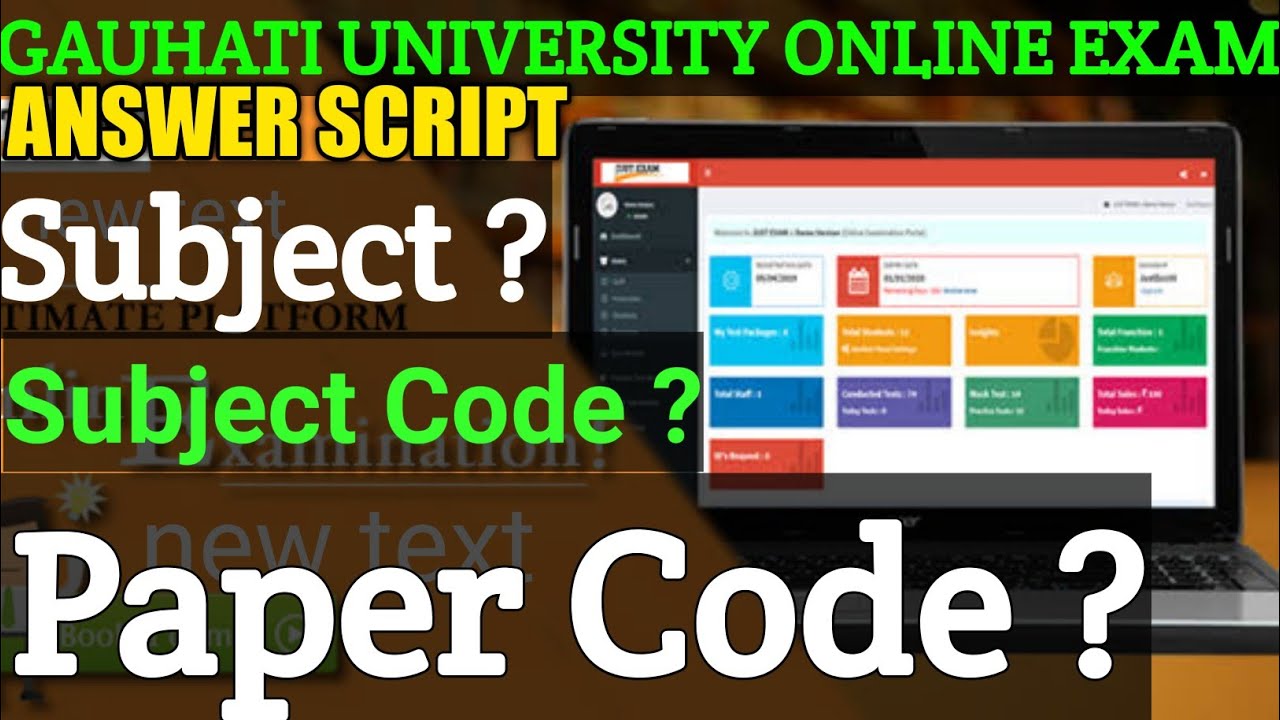 GAUHATI UNIVERSITY|| What is Subject Code & Paper Code ? - YouTube