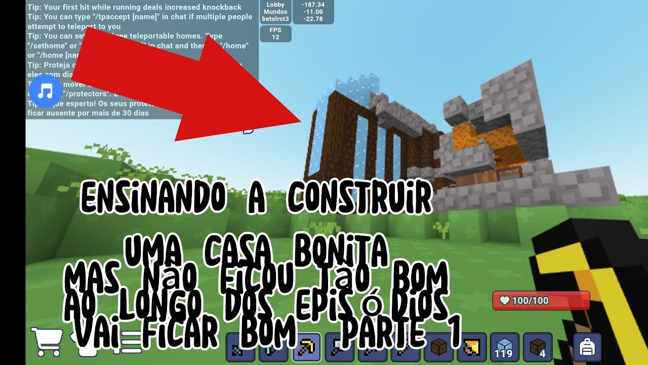 tutorial de como construir uma casa bonita parte 1 (bloxd.io) - YouTube