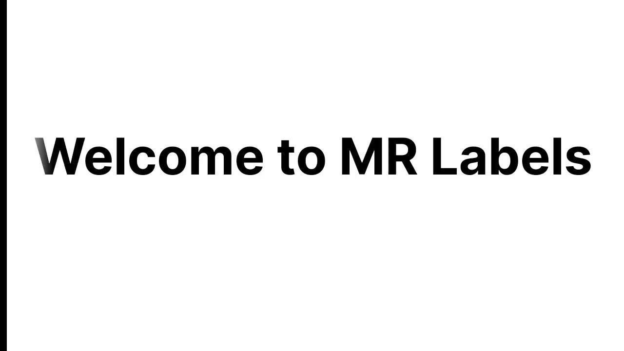 Welcome to MR Labels! - YouTube