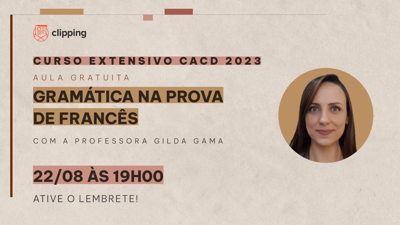 Gramática na prova de francês | Aula gratuita - YouTube