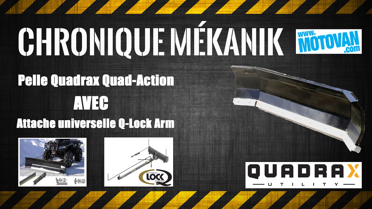 Chronique Mékanik Pelle pour VTT Quadrax Quad Actions + barre Q Lock ...