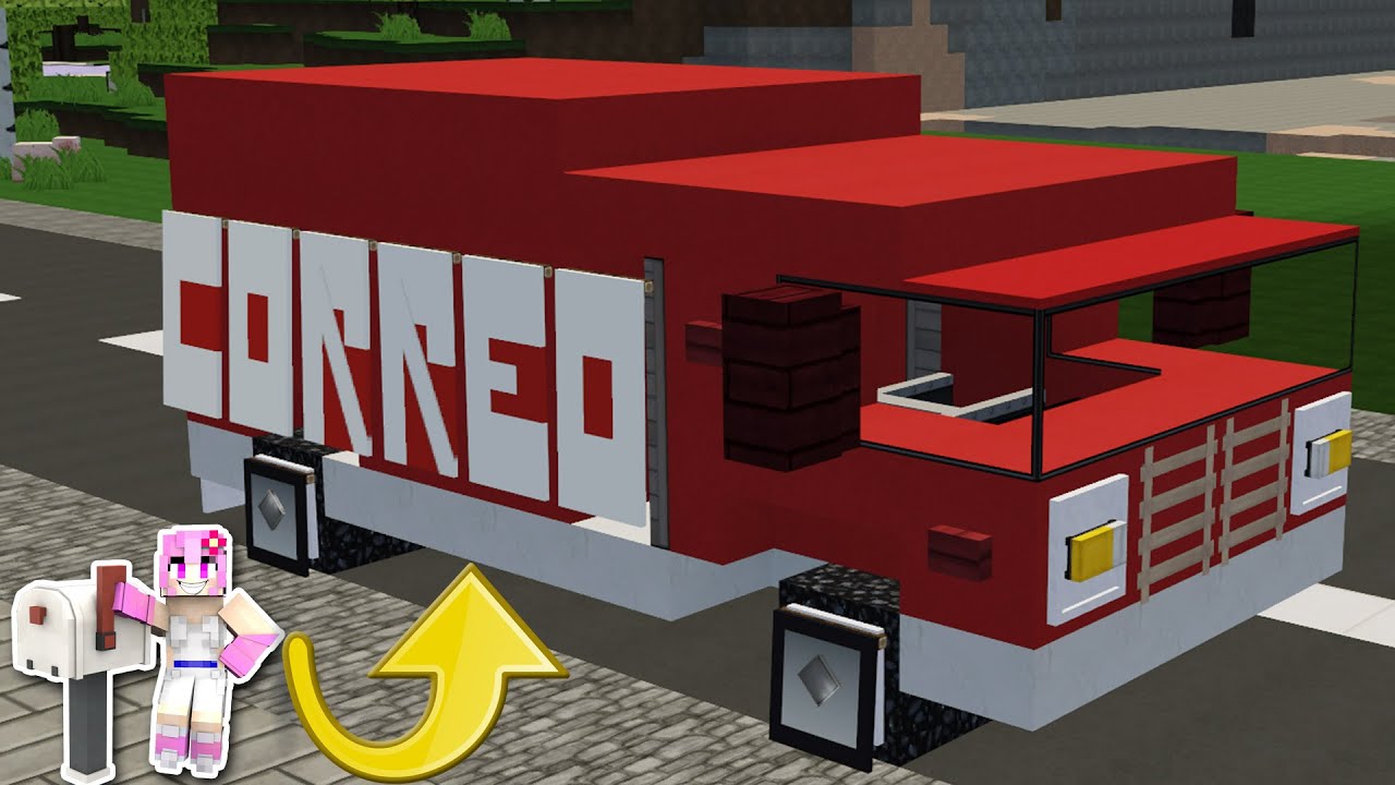 CÓMO HACER UN CAMIÓN DE CORREOS O POSTAL | VEHÍCULOS DE MINECRAFT - YouTube