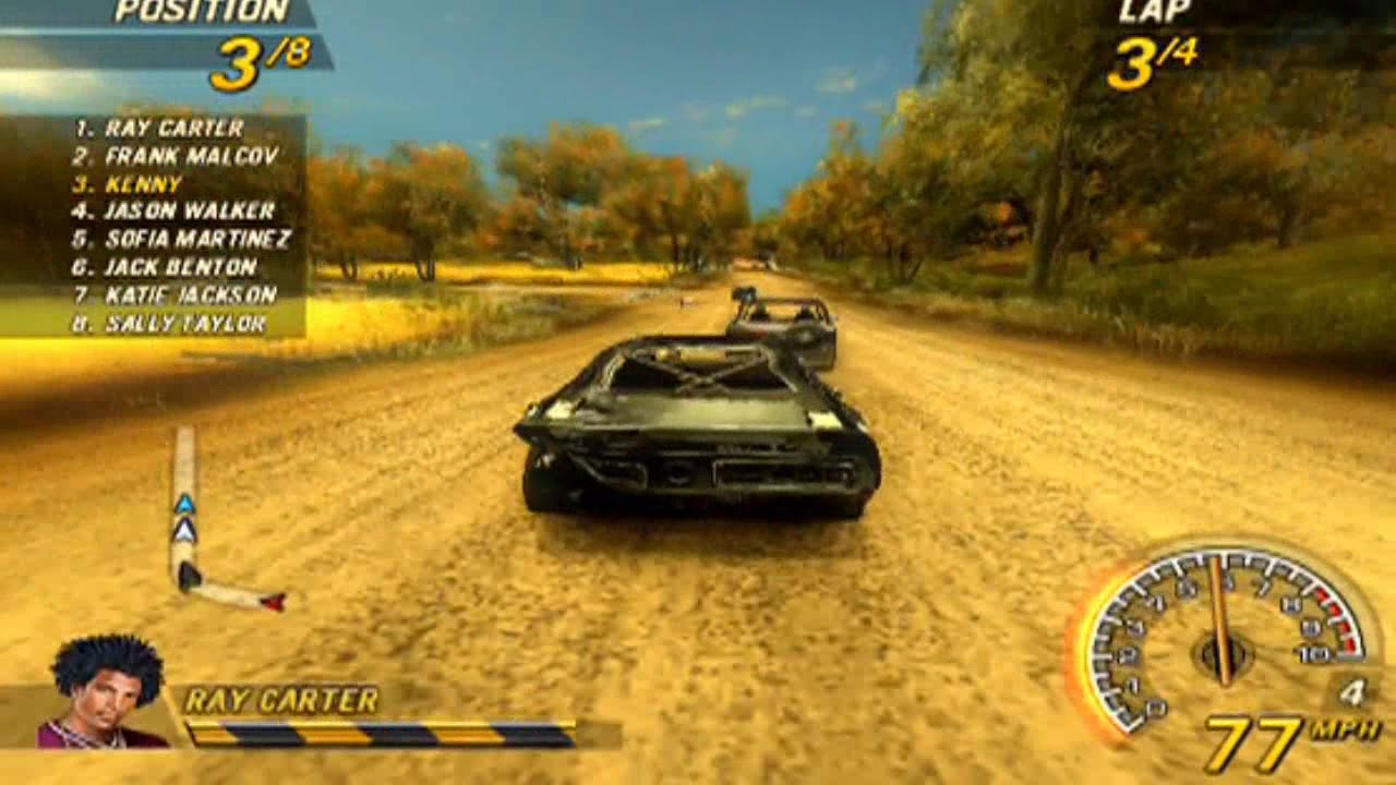 Flatout 2- Derby Class (Applejack's Farmland Fields Speedway) - YouTube