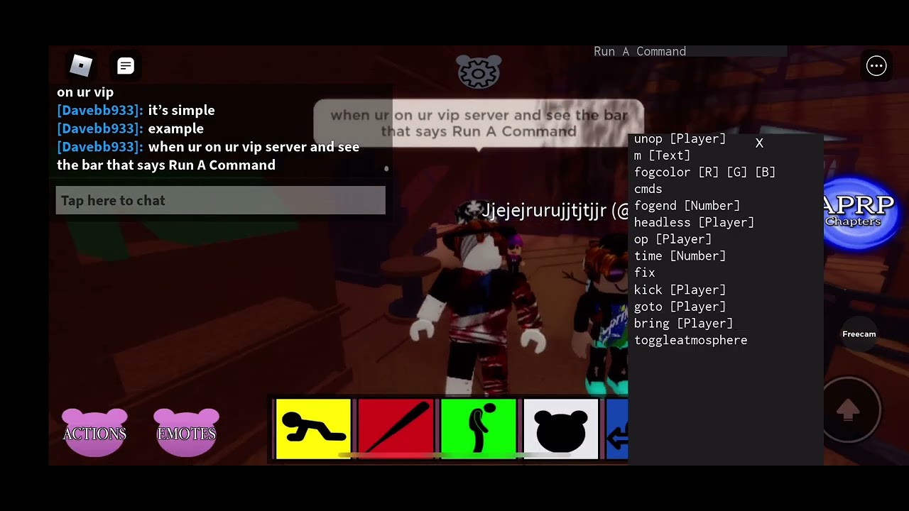 How To Use Commands In Your VIP Server In APRP (read desc | frostyVXI ...