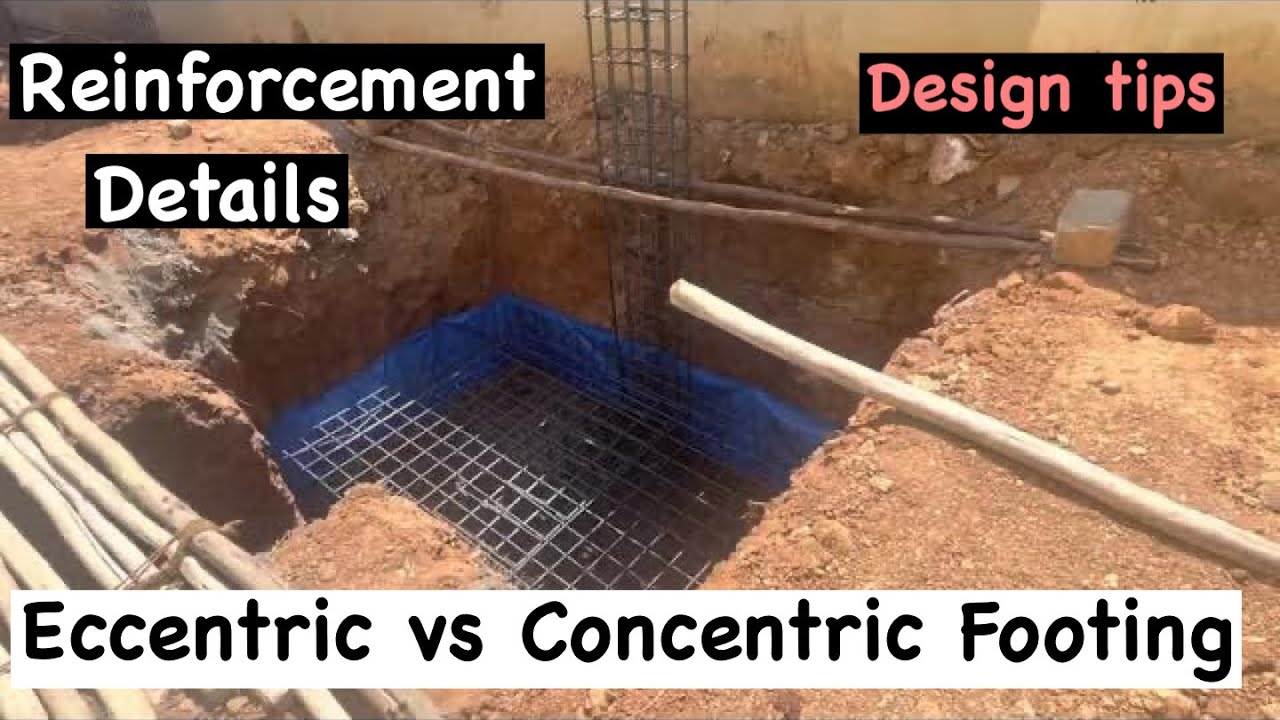 Eccentric & Concentric Footing Design With practical information # ...