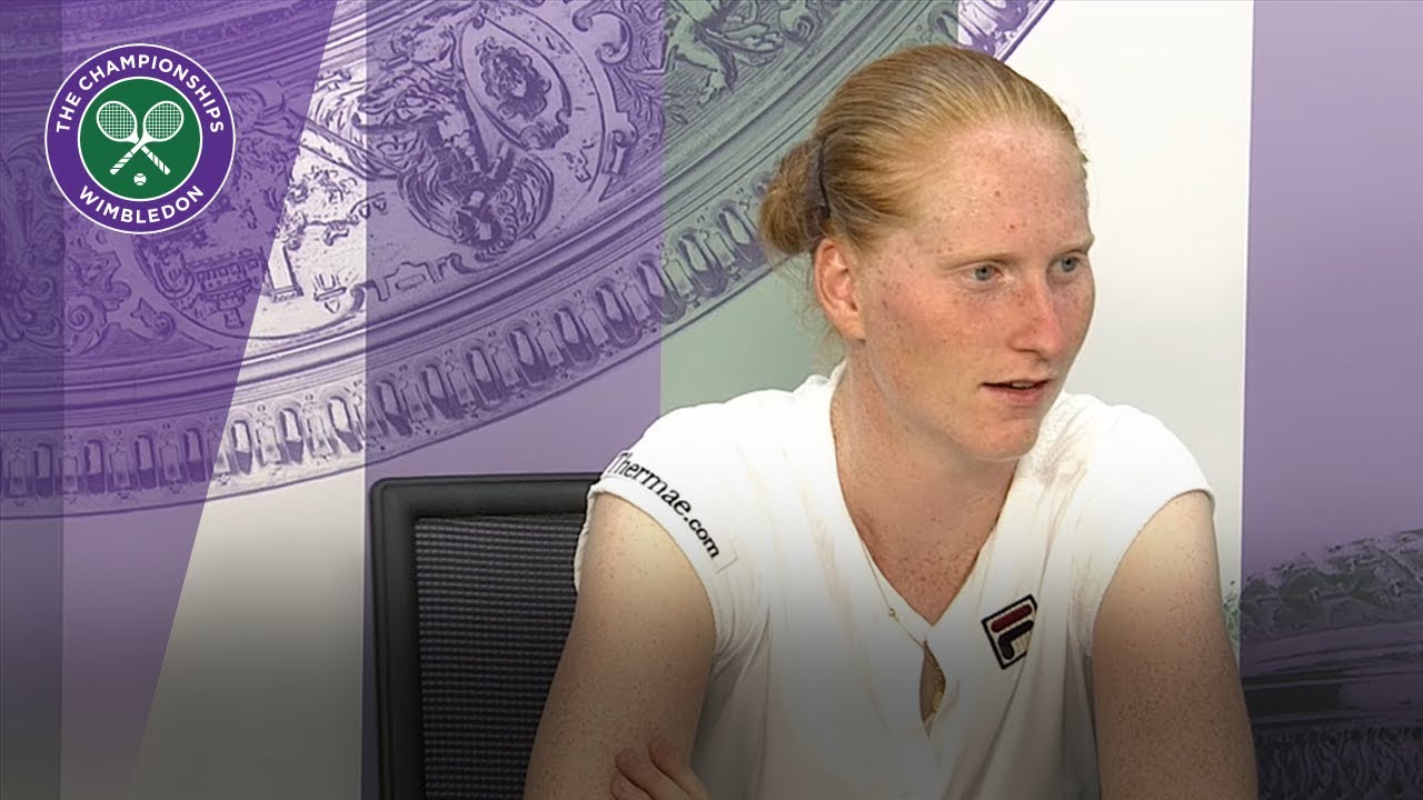 Alison Van Uytvanck 2R Press Conference - YouTube