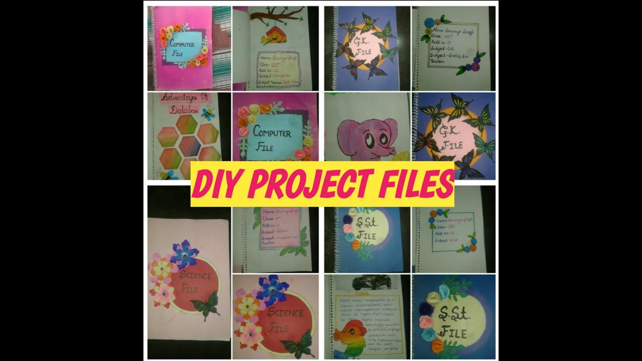 DIY Project Files ||Creative Files ||ART ACTIVITY AND CRAFT - YouTube