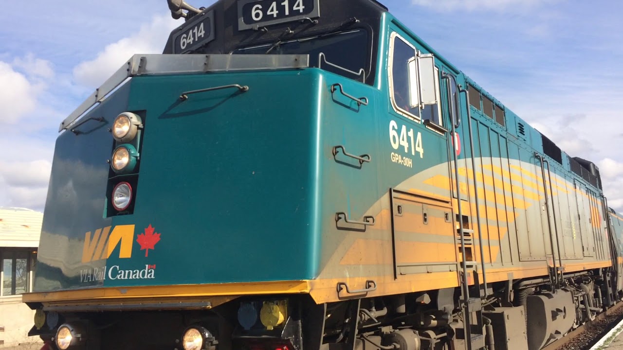 VIA Rail 35 in Dorval, QC - YouTube