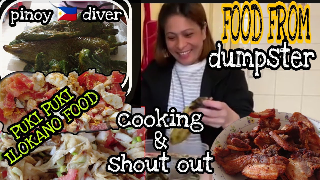 PINOY 🇵🇭 DUMPSTER DIVING ||SHOUTOUT TIME & COOKING#ka-kalkal - YouTube