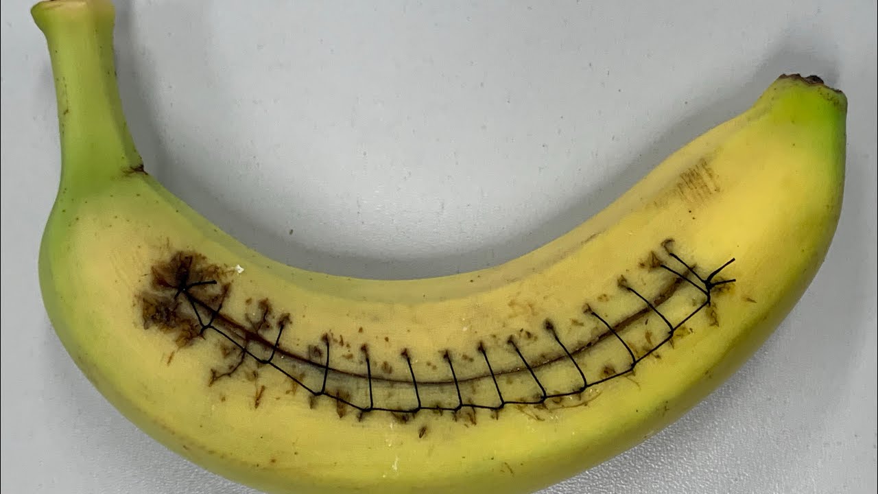 DIY Banana Suture Pad Tutorial 🍌 - YouTube