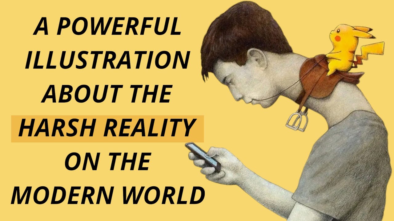 A powerful illustration about the harsh reality on this modern world ...