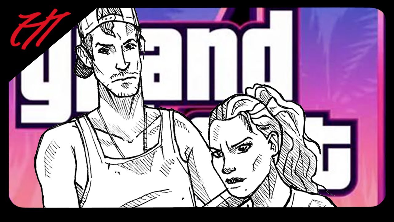 Drawing Jason & Lucia | GTA 6 - YouTube