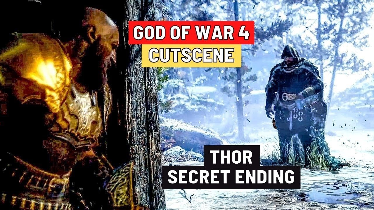 GOD OF WAR 4 - THOR SECRET ENDING Cutscene | GOW PS4 - YouTube