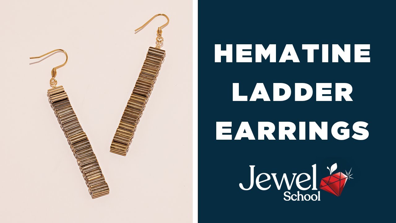 Easy Hematine Ladder Earrings | Jewelry 101 - YouTube