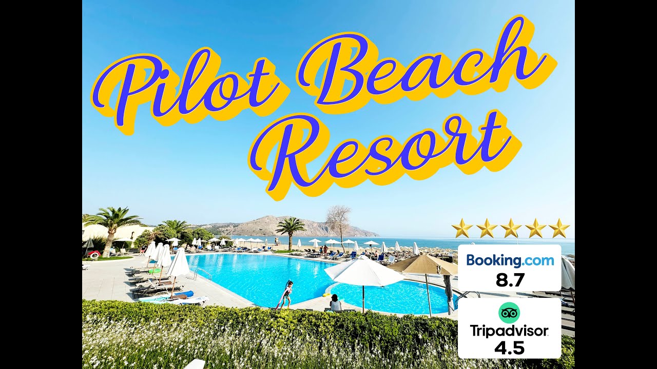 Pilot Beach Resort Crete Beach Tour - YouTube