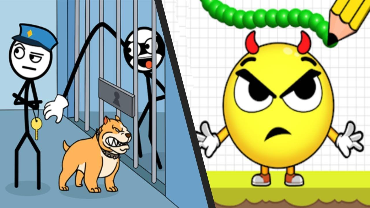 THIEF PUZZLE vs DRAW SMASH LOGIC GAMES - Satisfying Double Gameplay New ...