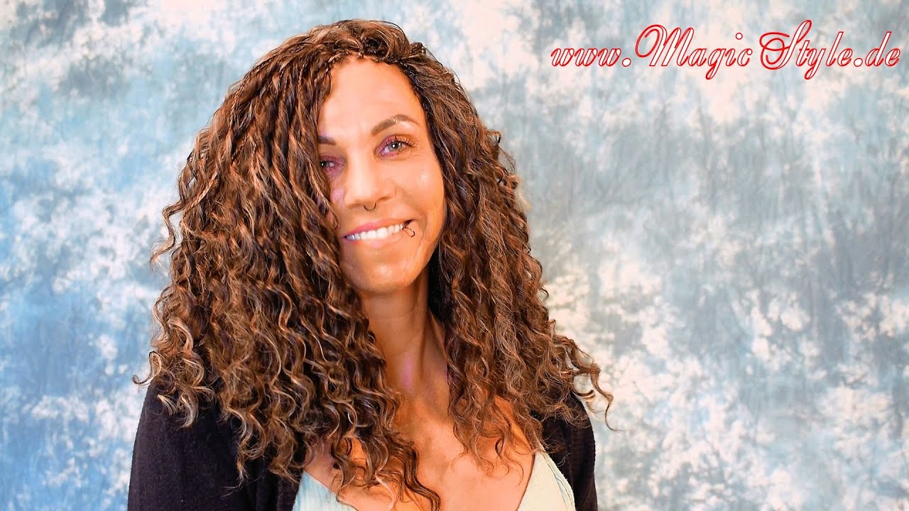 Fancy Nancy aus Leipzig: Schulterlange Locken - kaschierte Open Braids ...