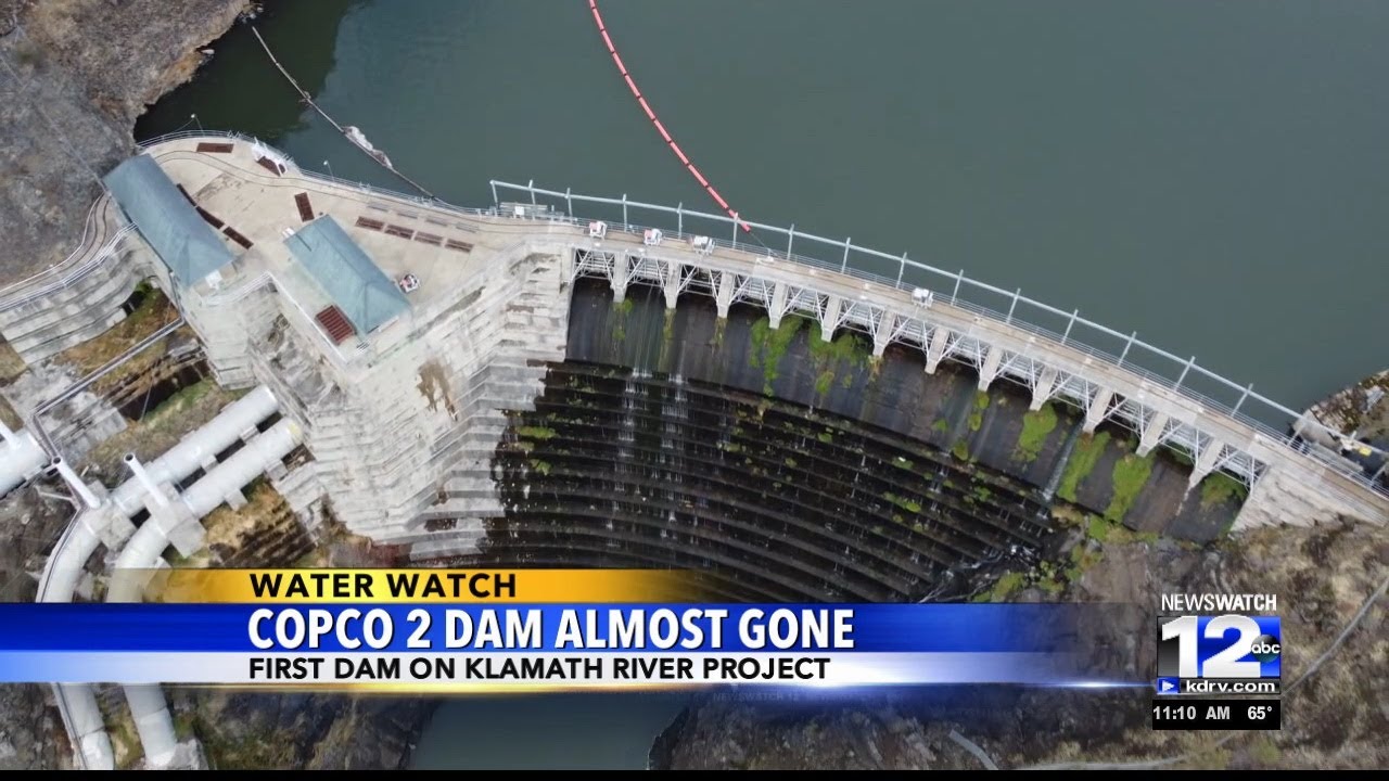 Copco 2 dam almost gone - YouTube