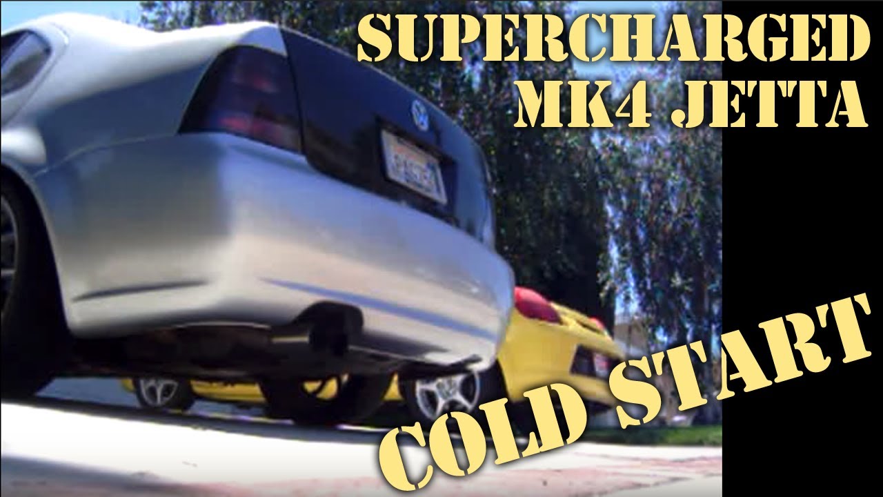 2.0 VW Jetta Neuspeed Supercharger ANSA Silverline Exhaust - YouTube