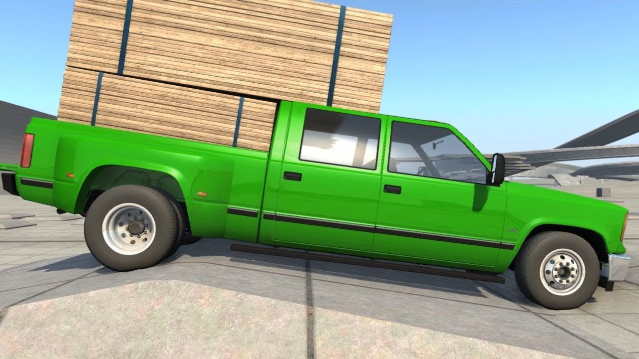 BeamNG Drive - Dually Wood Planks Transport Ended Unexpectedly - YouTube