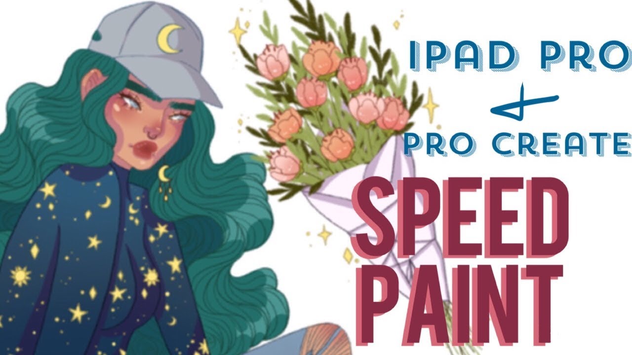 iPad Pro + Pro Create Speedpaint | "Witch Florist?" | Keely Elle - YouTube