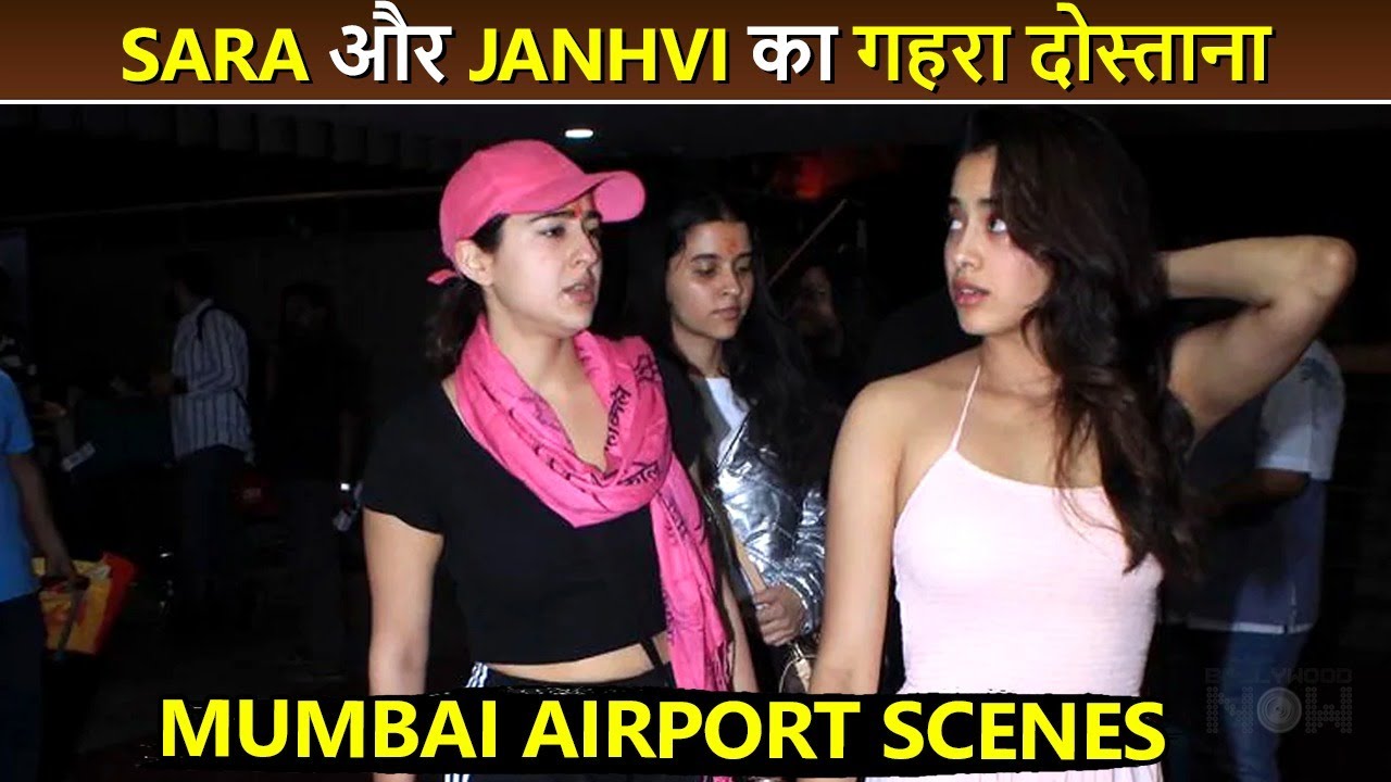 Best Friends Sara Ali Khan Janhvi Kapoor Indulge In Chit Chat, Avoid ...